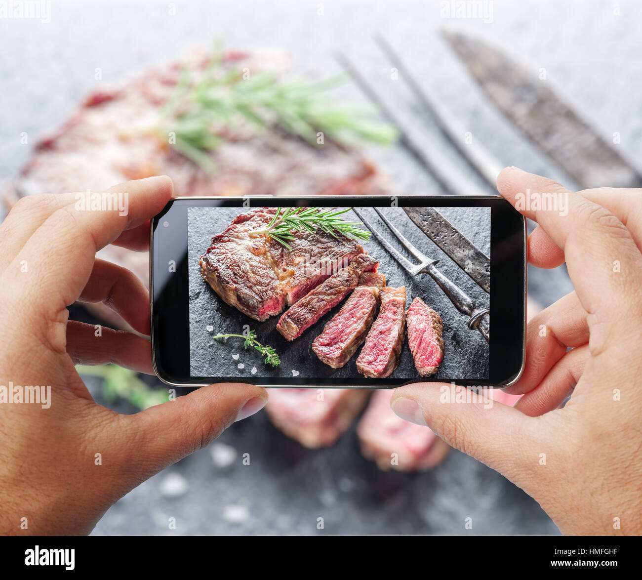 Rib eye steak photography hi-res stock photography and images - Alamy