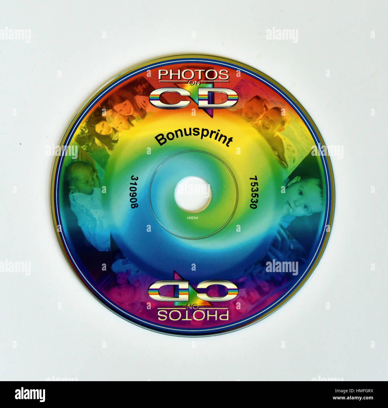 Bonusprint photos on Compact Disk Stock Photo - Alamy