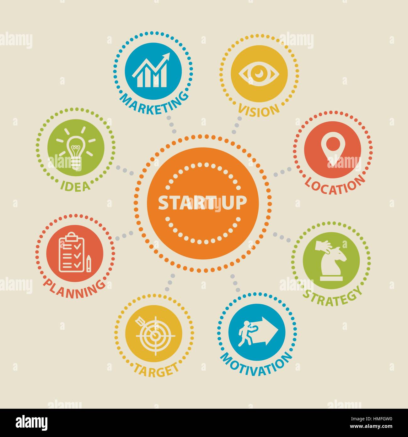 Teamwork start Stock Vector Images - Alamy