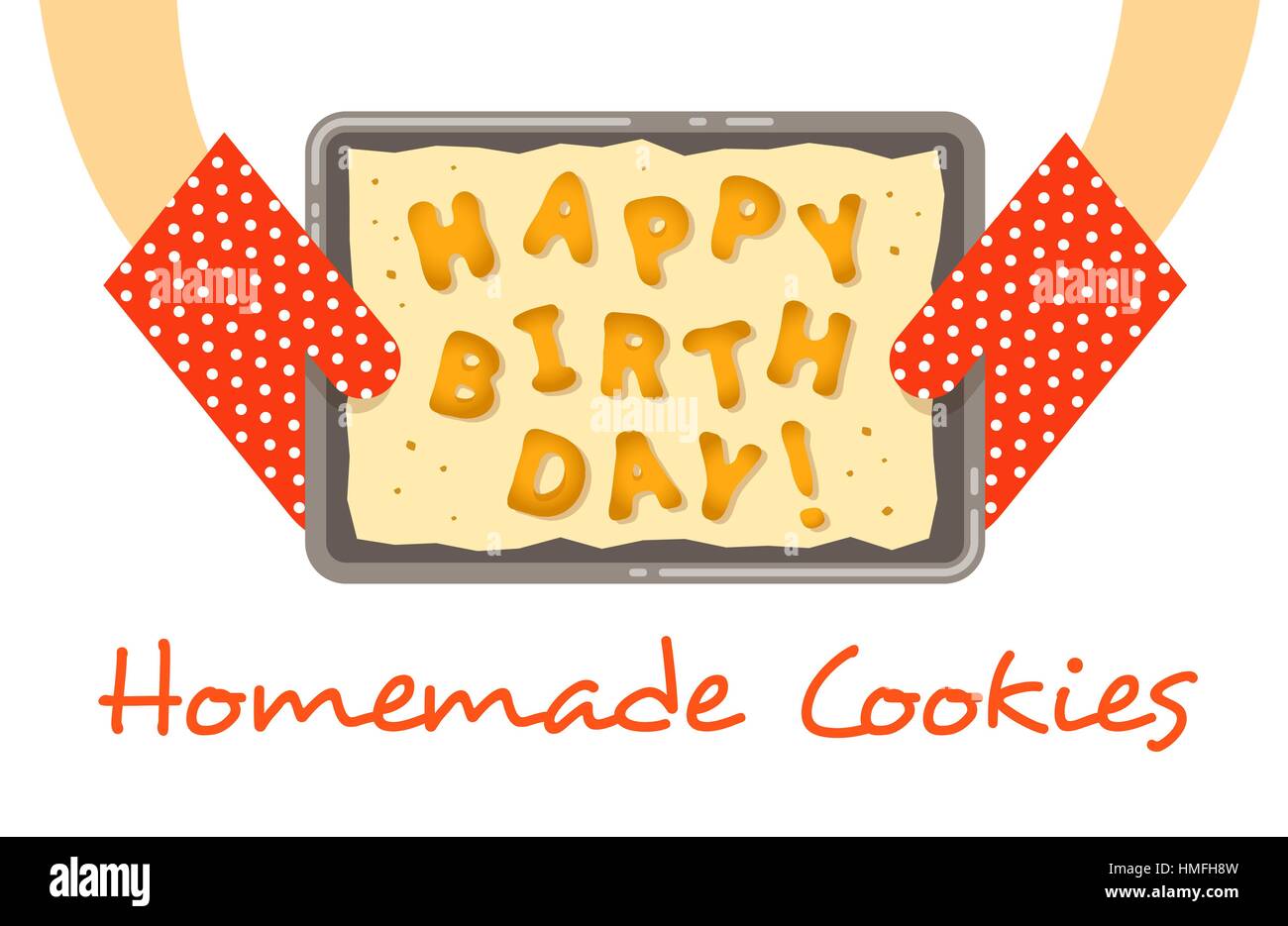 Home baking cookies Stock Vector Images - Alamy