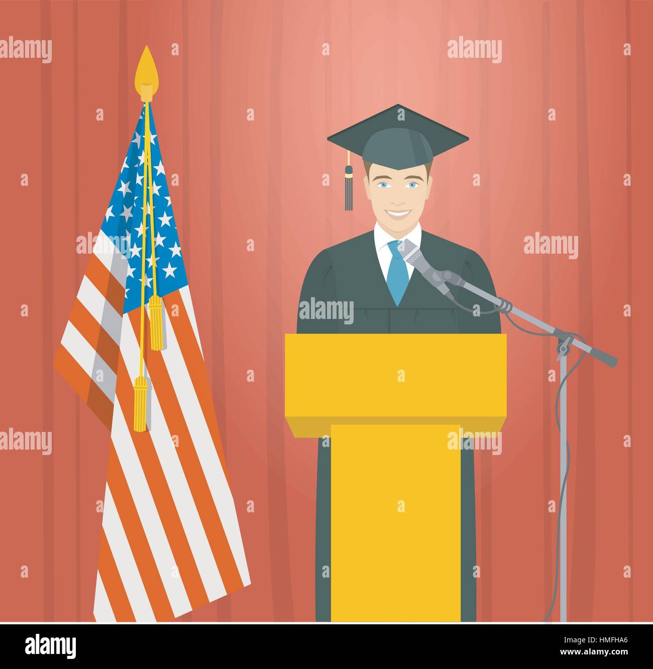 Master of ceremony speech Stock Vector Images - Alamy