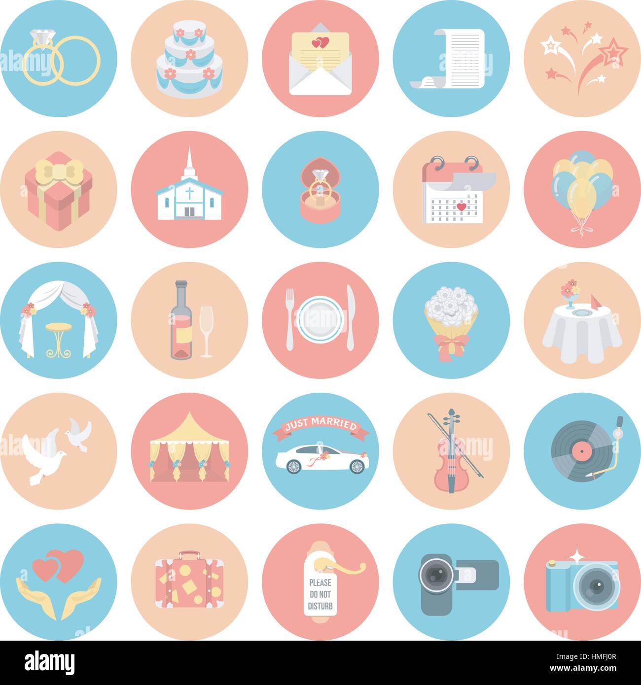 Bride groom icon flat style Stock Vector Images - Alamy