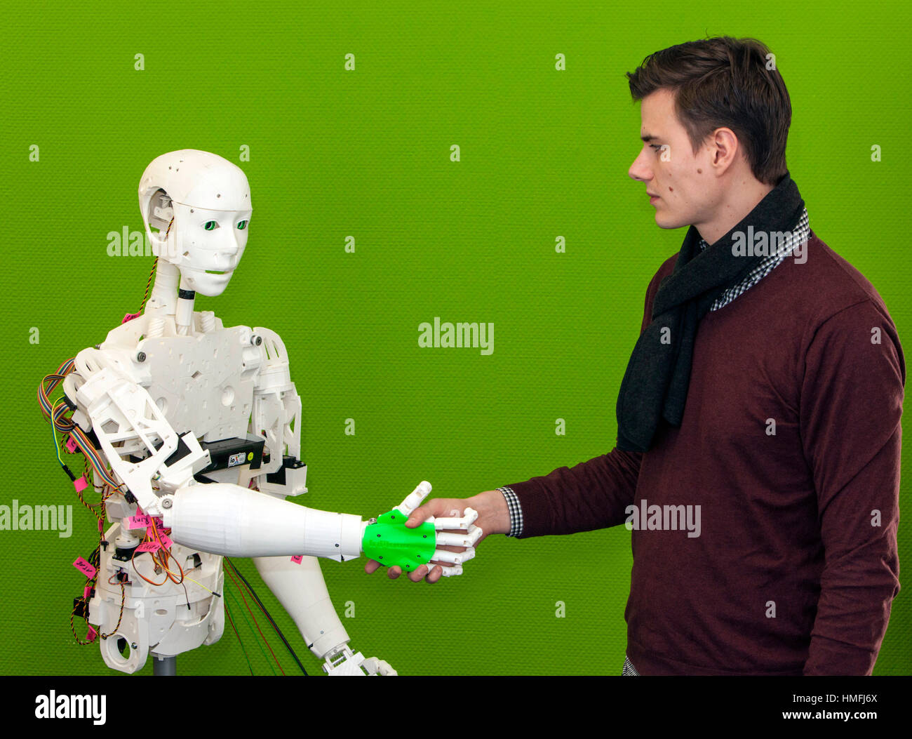 Humanoid robot Bob of the start up company IOX Lab Stock Photo - Alamy