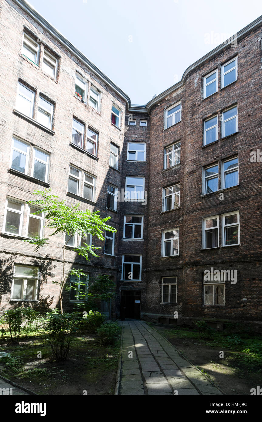 In the small courtyard of the old Jewish dwellings in the old Ghetto ...