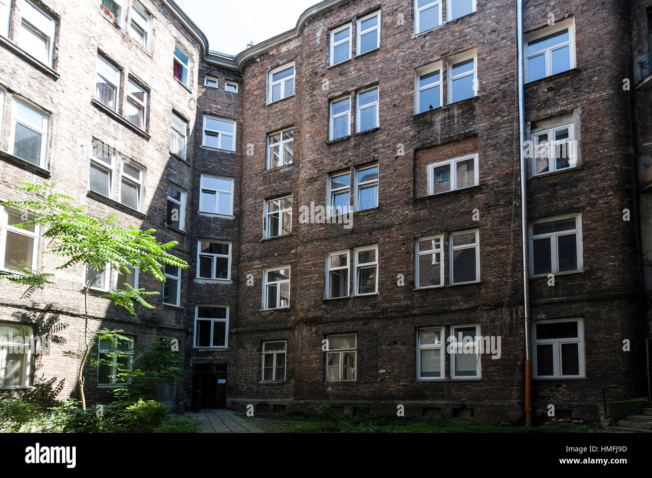 In the small courtyard of the old Jewish dwellings in the old Ghetto ...