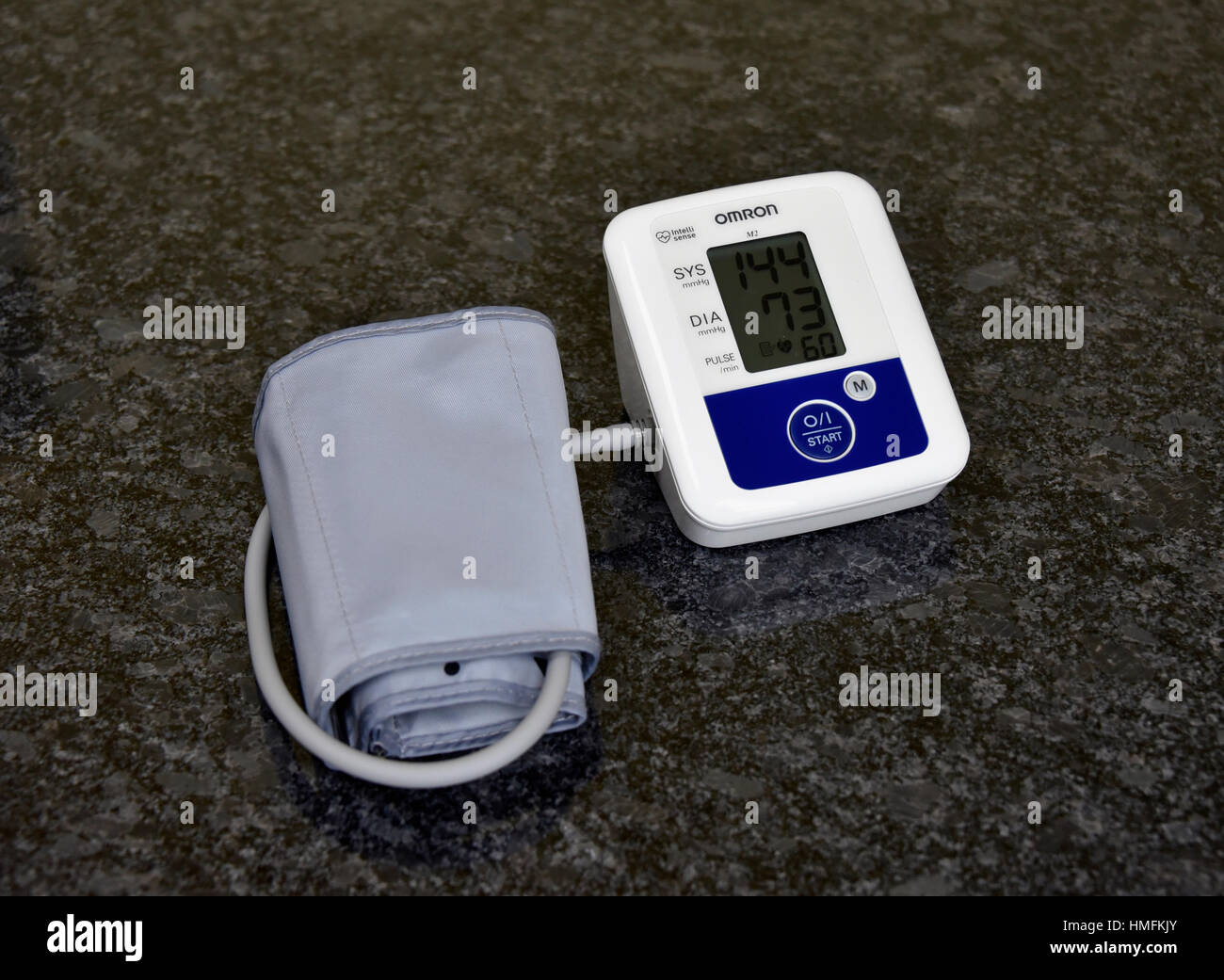 Omron Intellisense Blood Pressure Monitor Stock Photo - Alamy