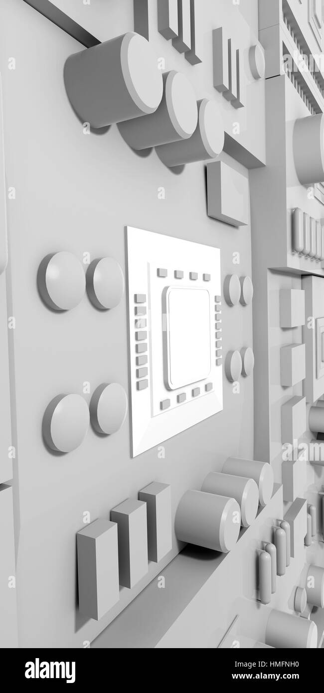 Motherboard components Black and White Stock Photos & Images - Alamy