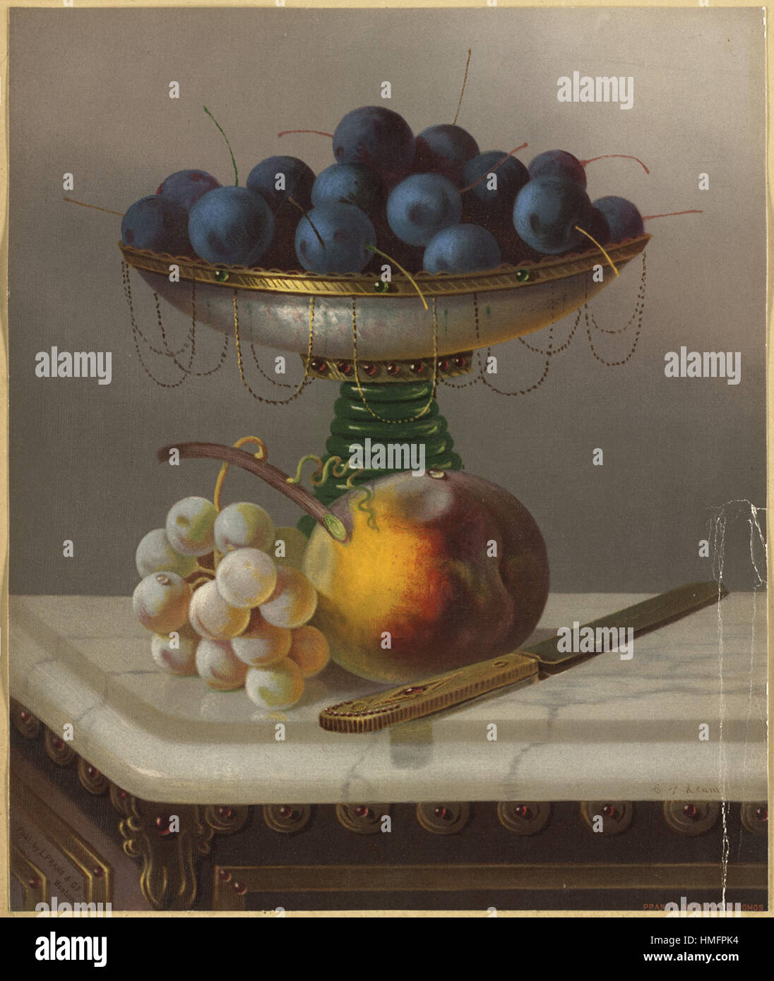Louis Prang - Dessert No. 3 Stock Photo - Alamy