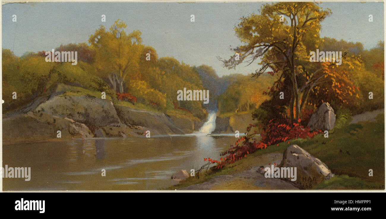 Louis Prang - Waterfall Stock Photo - Alamy