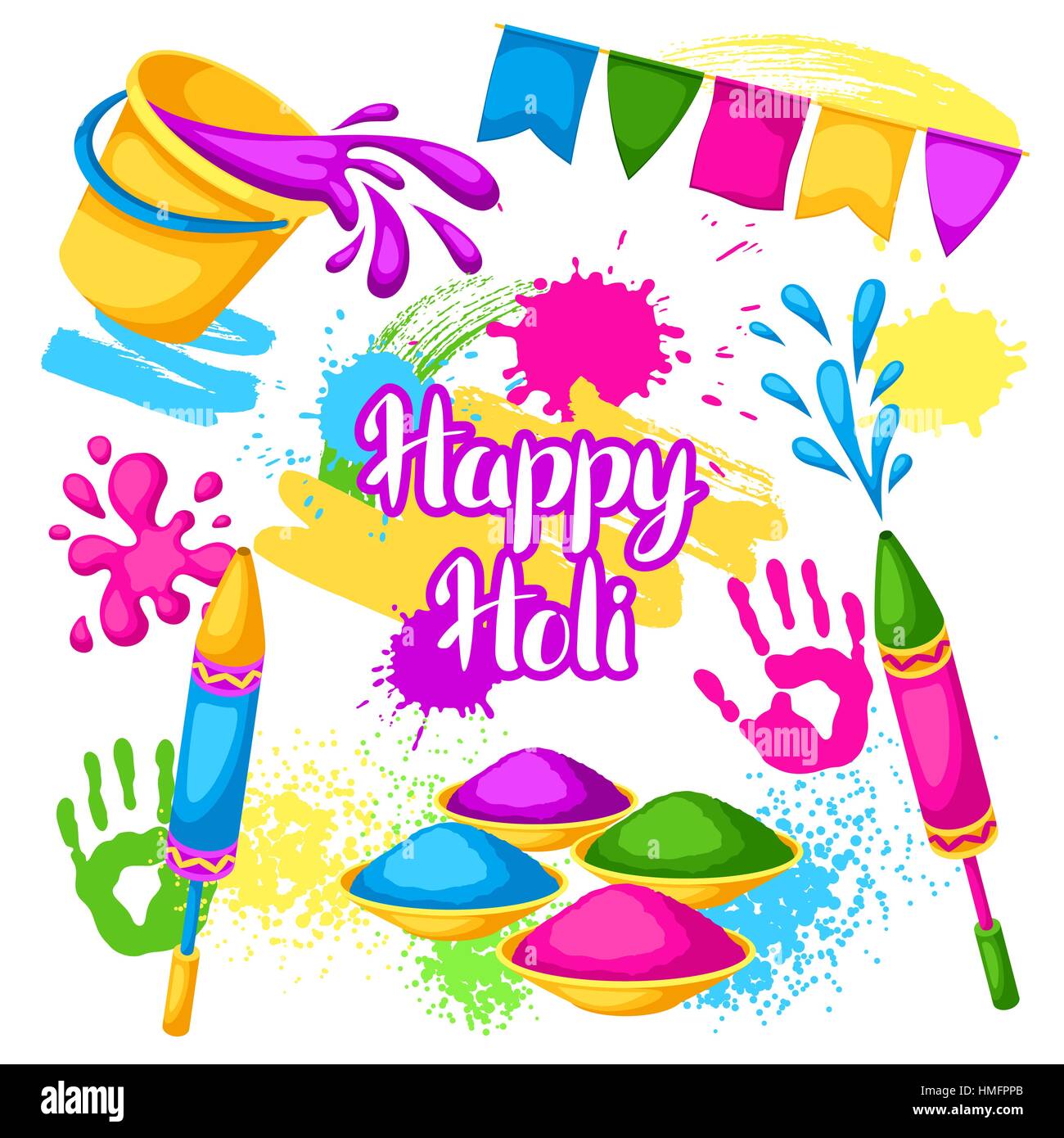 Indian festival holi flag hi-res stock photography and images - Alamy