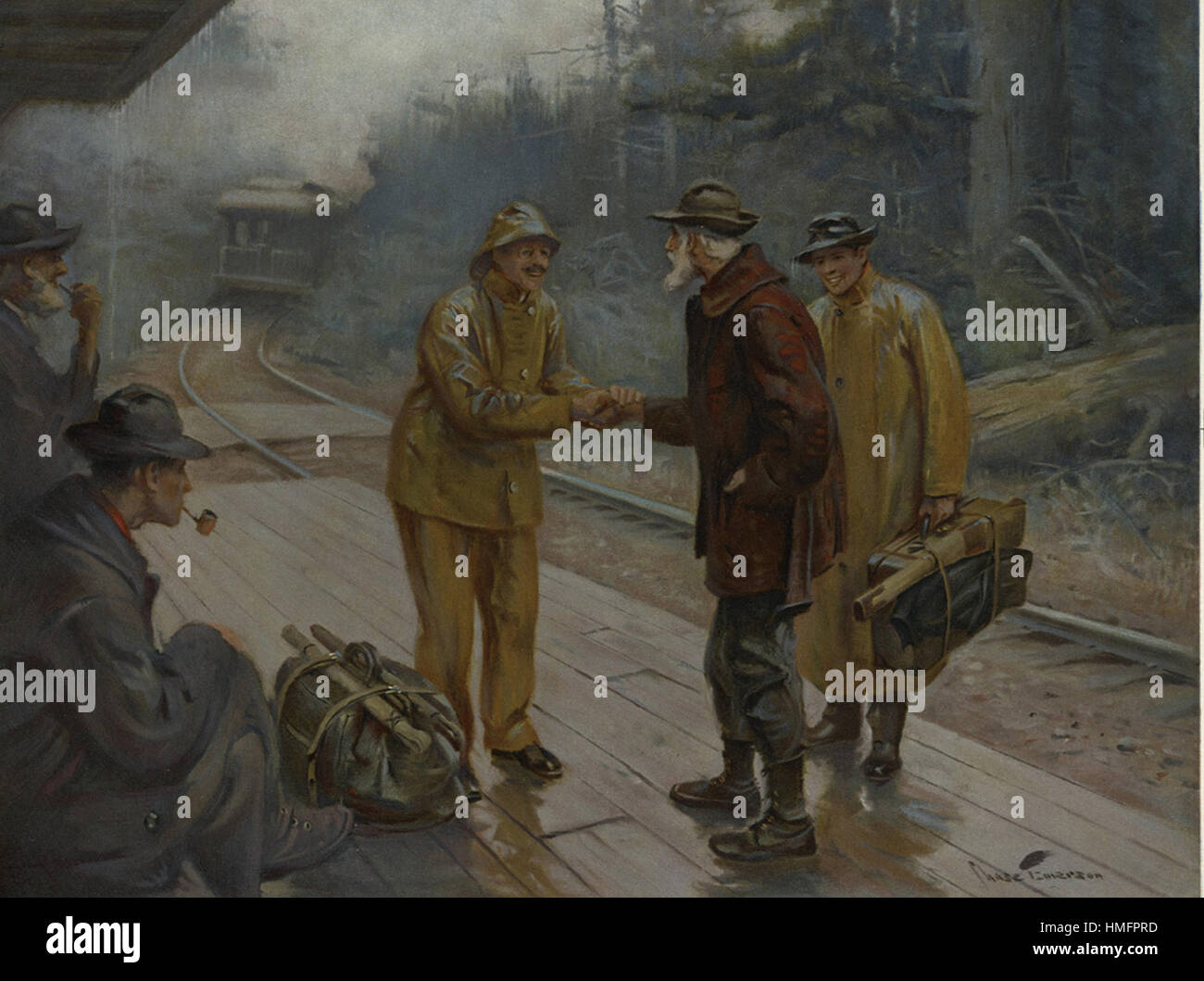 On train platform hi-res stock photography and images - Alamy