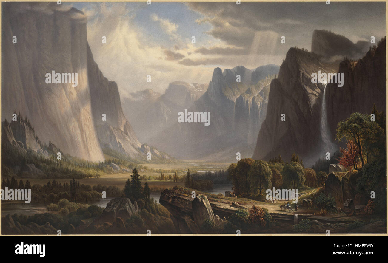 Louis Prang - Yosemite Valley Stock Photo - Alamy