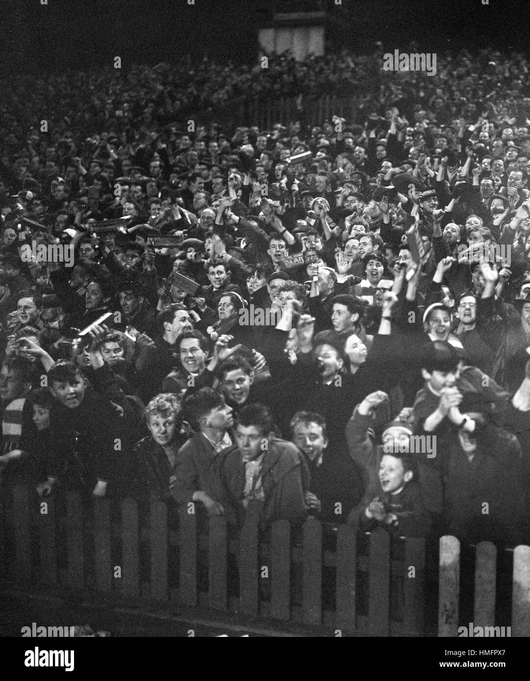 Crowd cheering Black and White Stock Photos & Images - Alamy