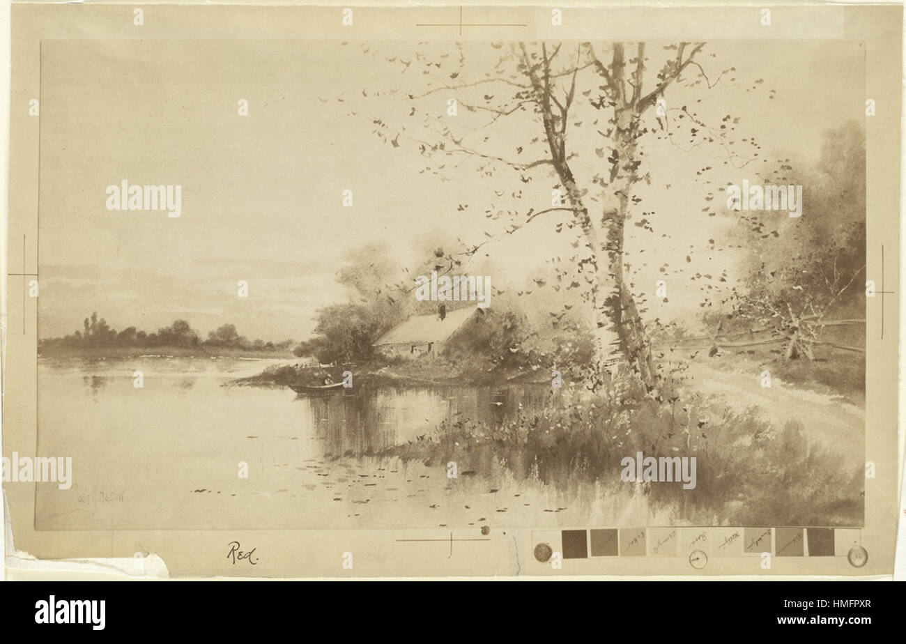 Louis Prang - First lithographic print in the primary triad of colors ...