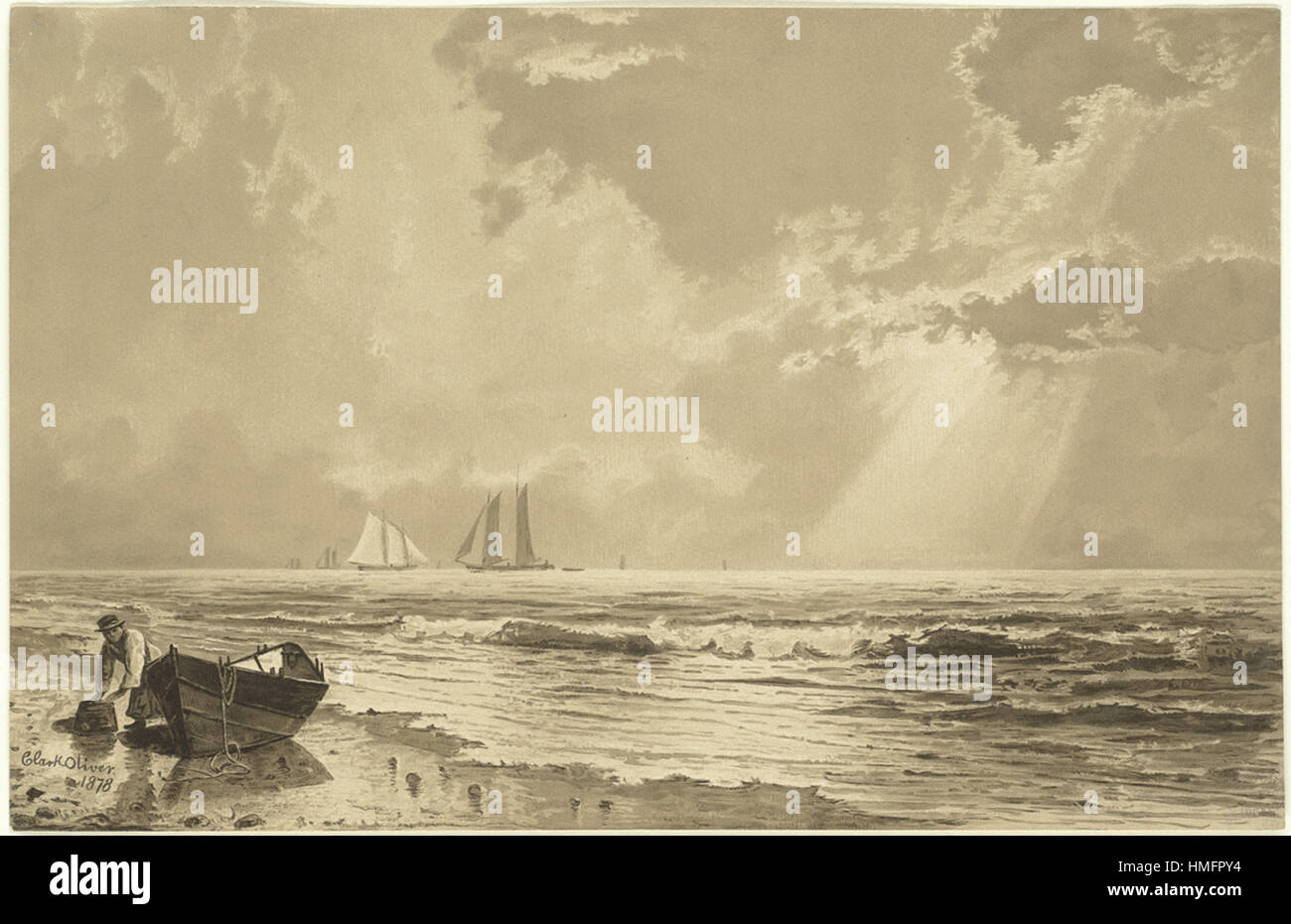 Louis Prang - Marine View Stock Photo - Alamy