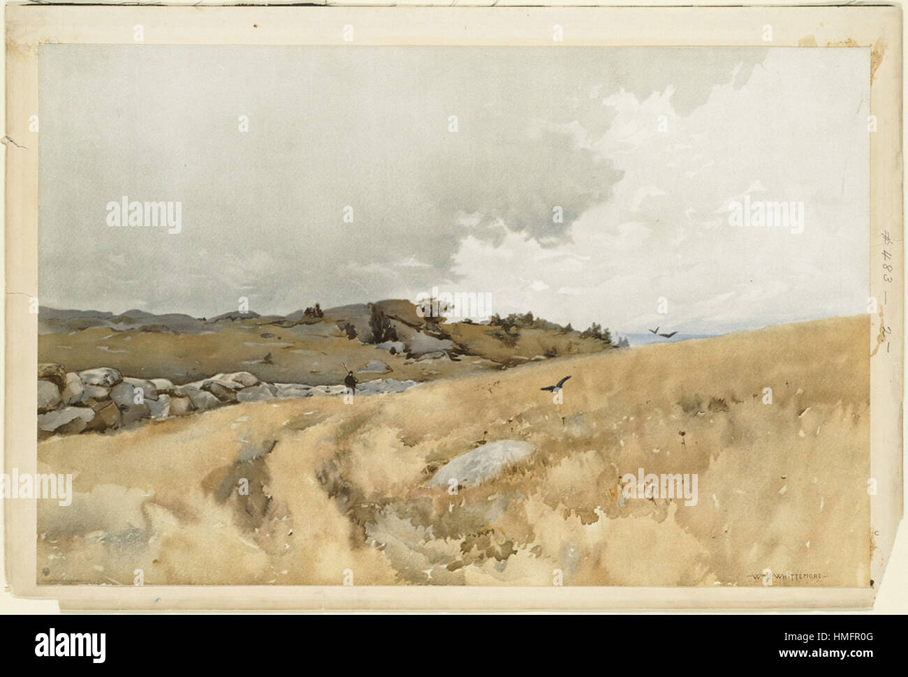 Louis Prang - Upland Landscape Stock Photo - Alamy