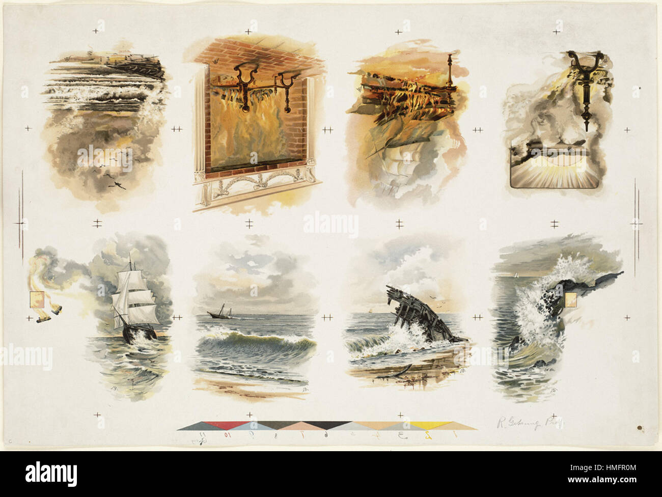 Louis Prang - Booklet Illustrations Stock Photo - Alamy