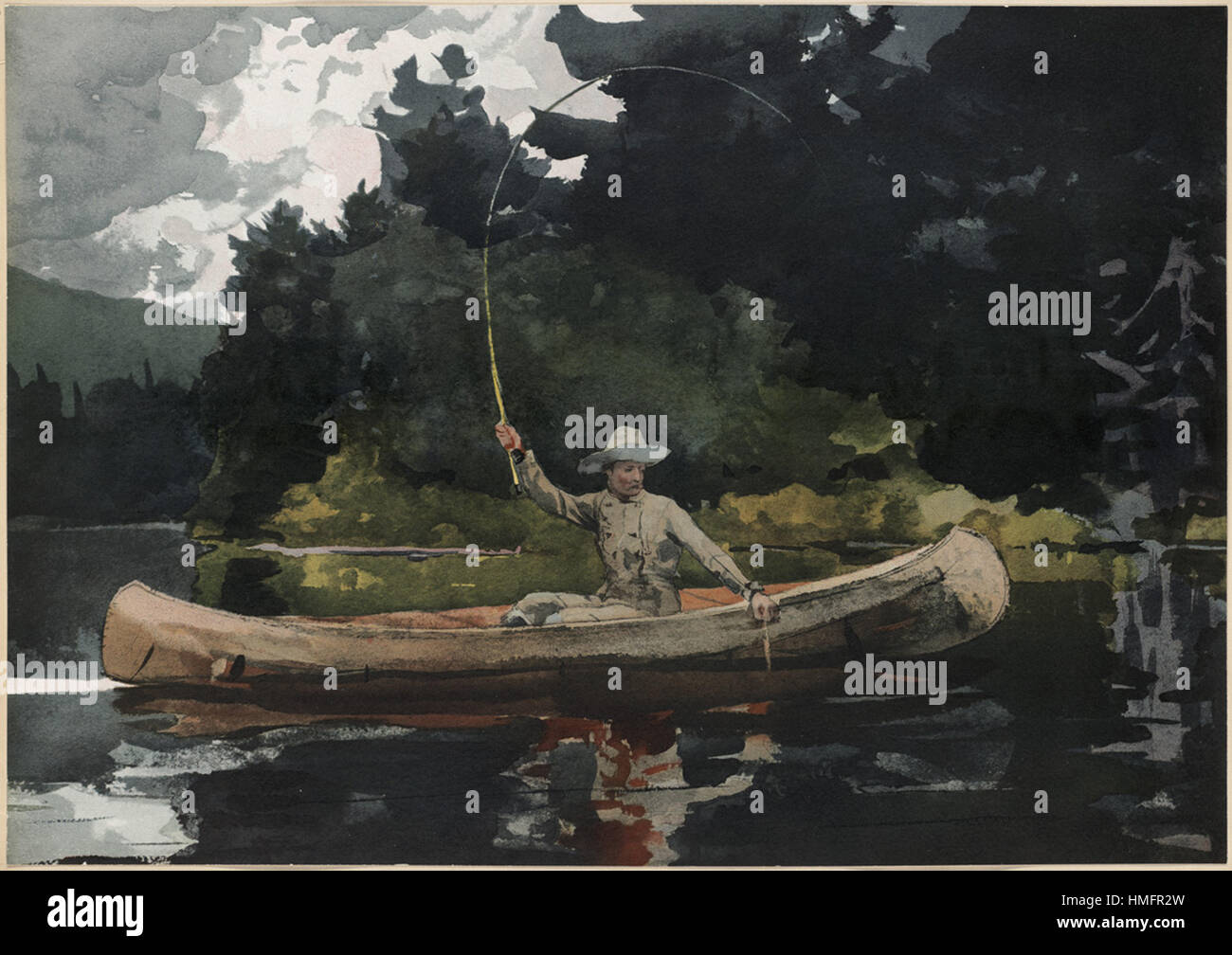 Louis Prang - The North Woods Stock Photo - Alamy