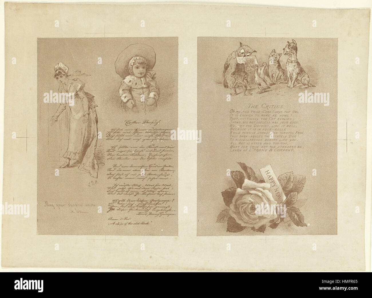 Louis prang card hi-res stock photography and images - Alamy