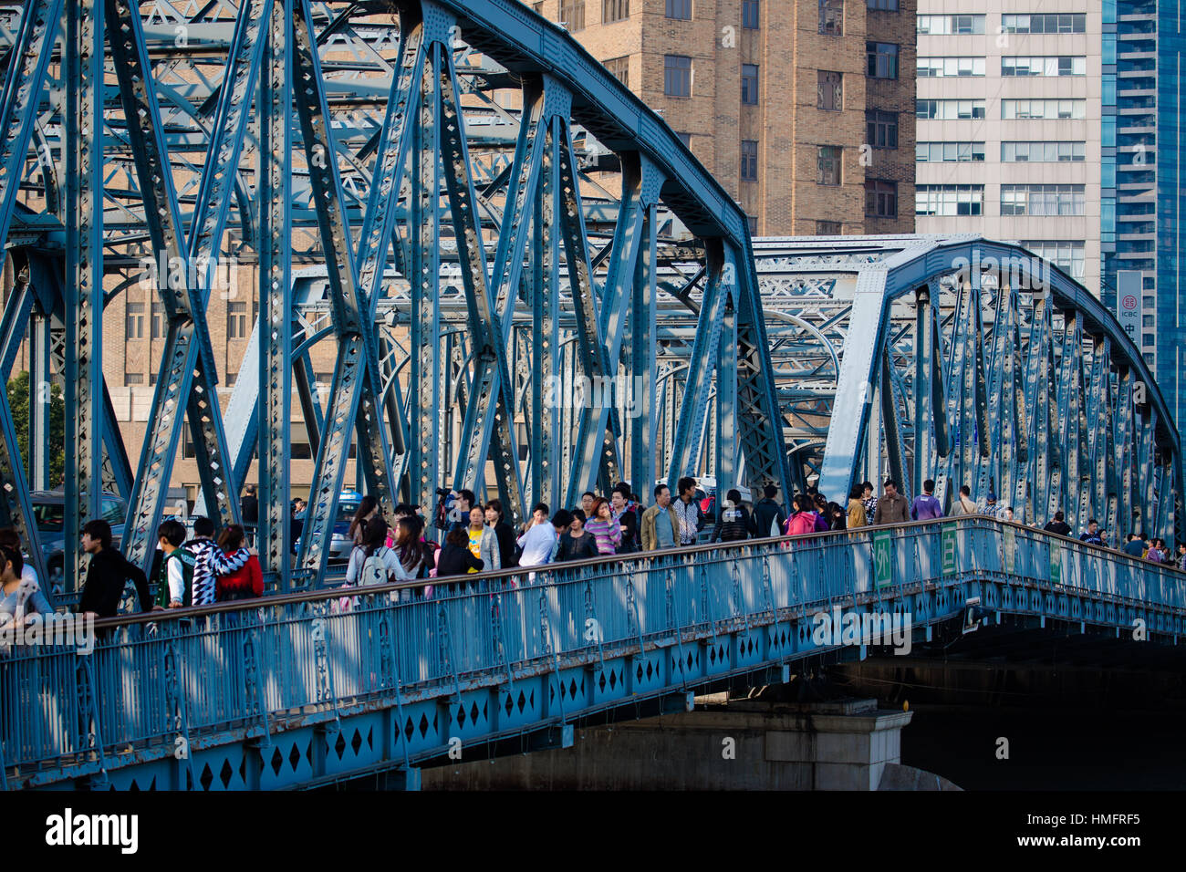 Shanghai waibaidu bridge hi-res stock photography and images - Alamy