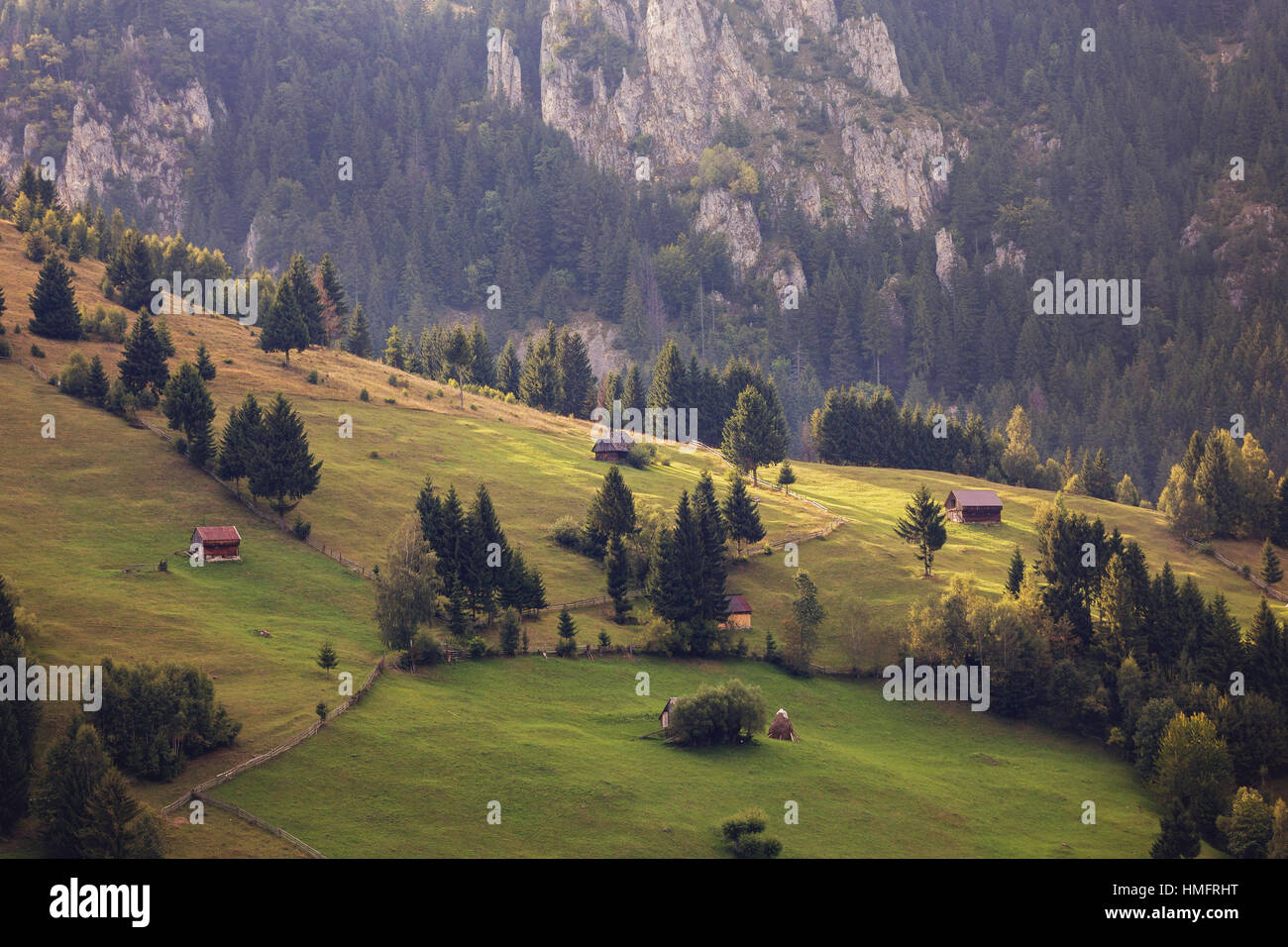 Summer alpine landscape Stock Photo - Alamy