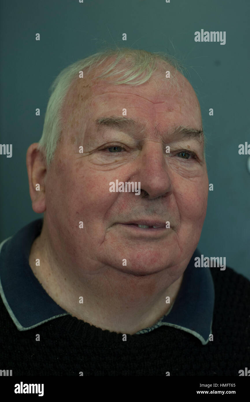 portrait close up head shot of an old man with a distinguished ...