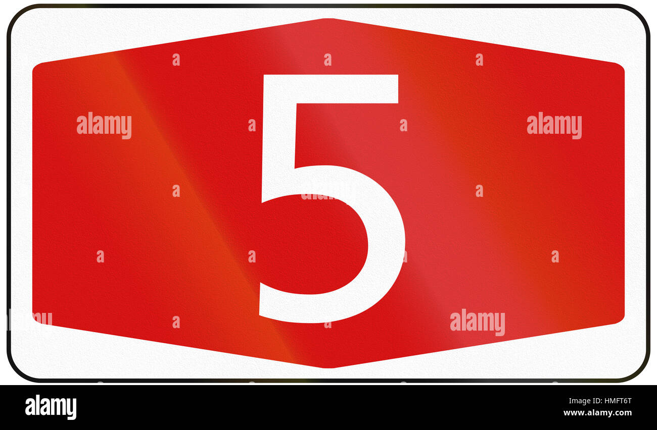 Numbered route hi-res stock photography and images - Alamy