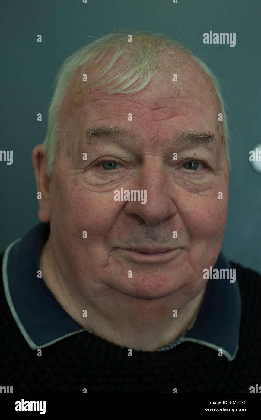 portrait close up head shot of an old man with a distinguished ...