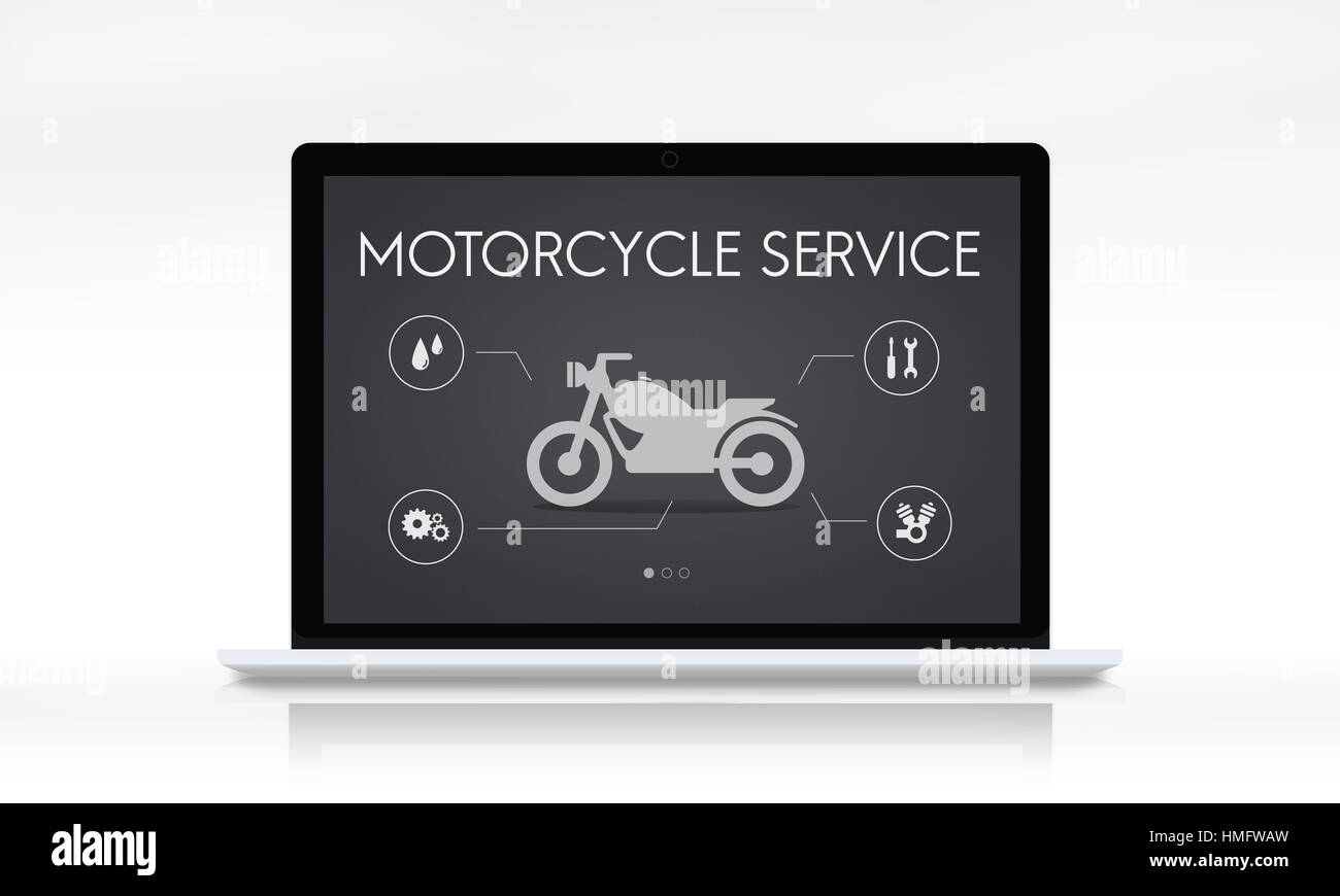 Motorcycle Service Engine Fix Concept Stock Photo - Alamy