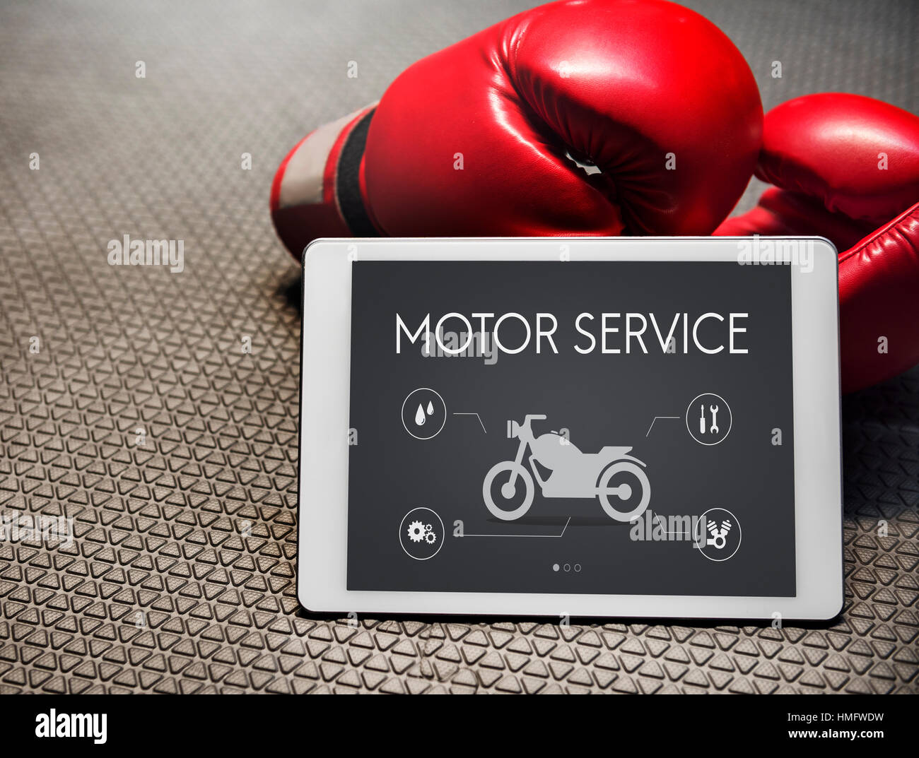 Motor Service Maintenance Motorbike Concept Stock Photo - Alamy