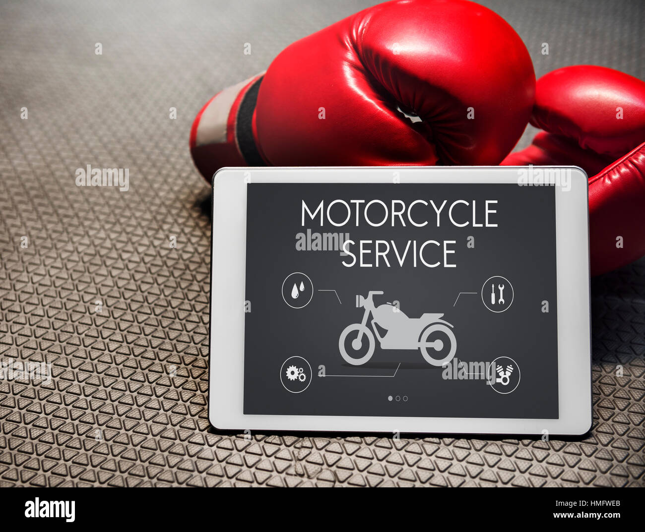 Motorcycle Service Engine Fix Concept Stock Photo - Alamy