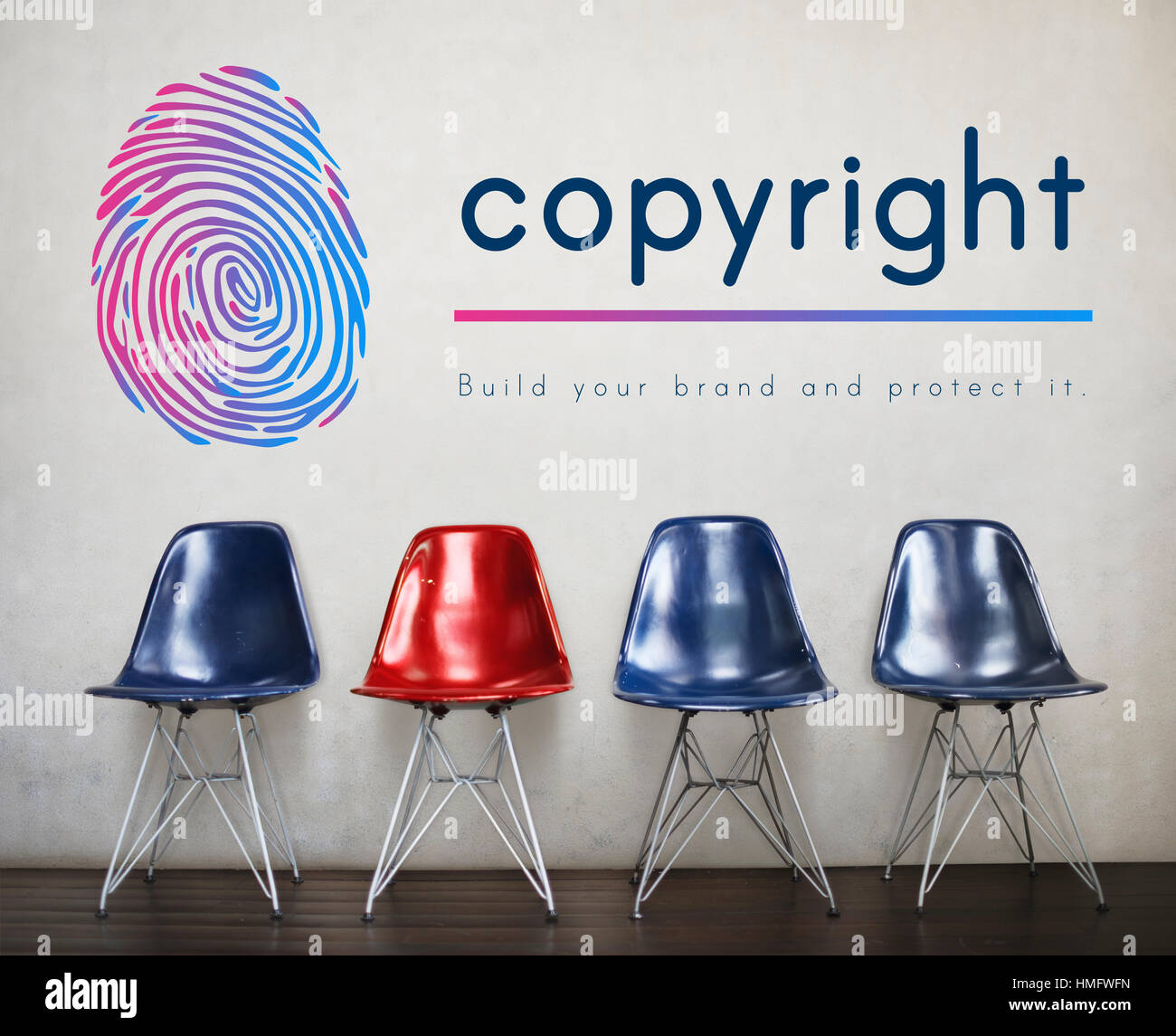 Design Logo Patent Fingerprint Concept Stock Photo - Alamy