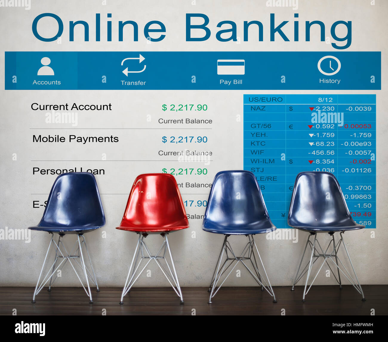 Online Banking Business Computing Internet Concept Stock Photo - Alamy