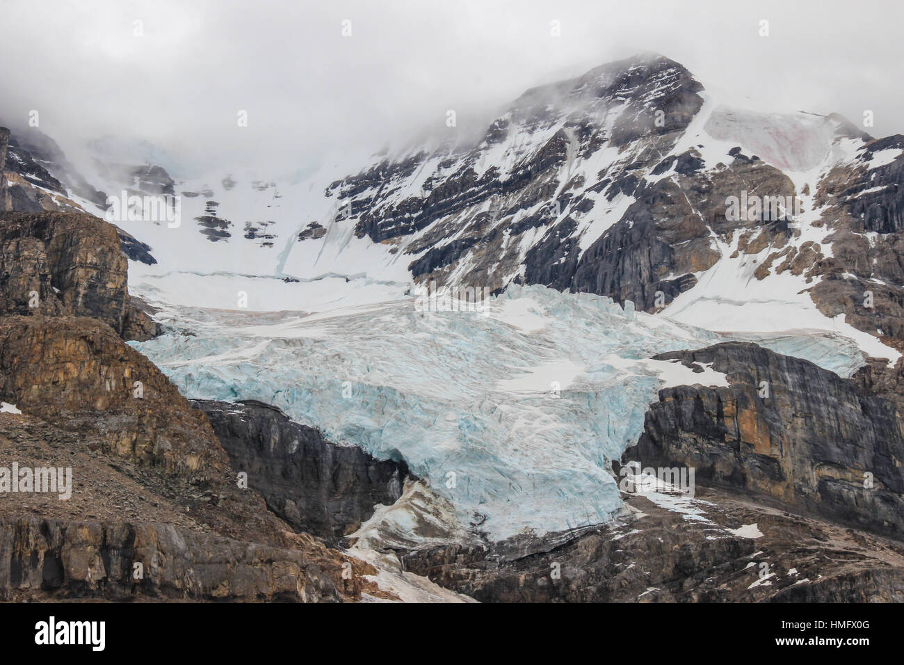 Athabasca glacier receding hi-res stock photography and images - Alamy
