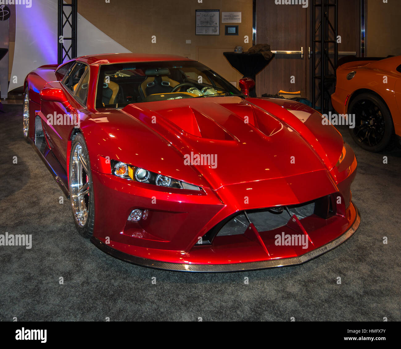 DETROIT, MI/USA - JANUARY 12: A Falcon F7 at The Gallery, January 12 ...