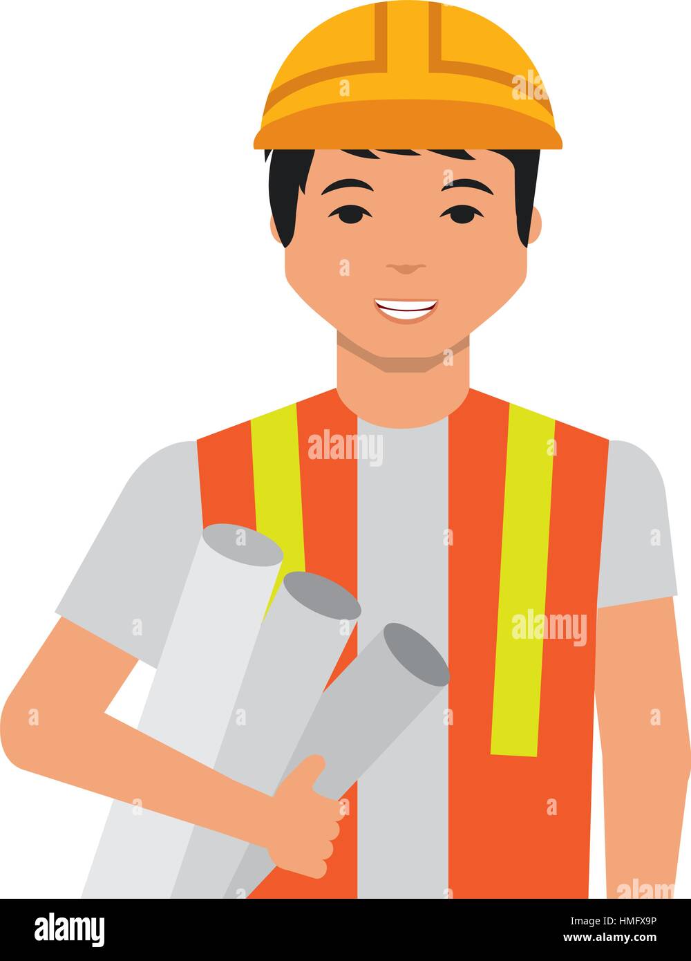 Construction professional avatar character vector illustration design ...