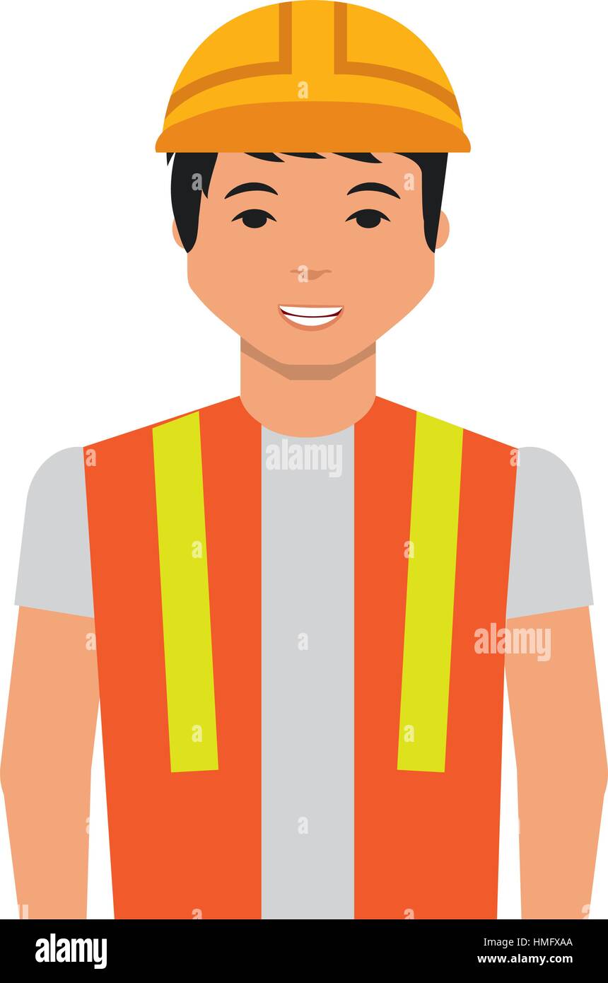 Construction professional avatar character vector illustration design ...