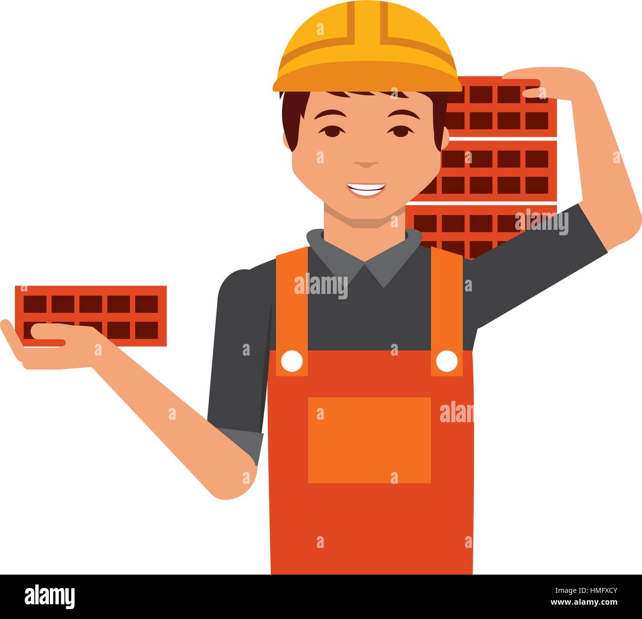 Construction professional avatar character vector illustration design ...
