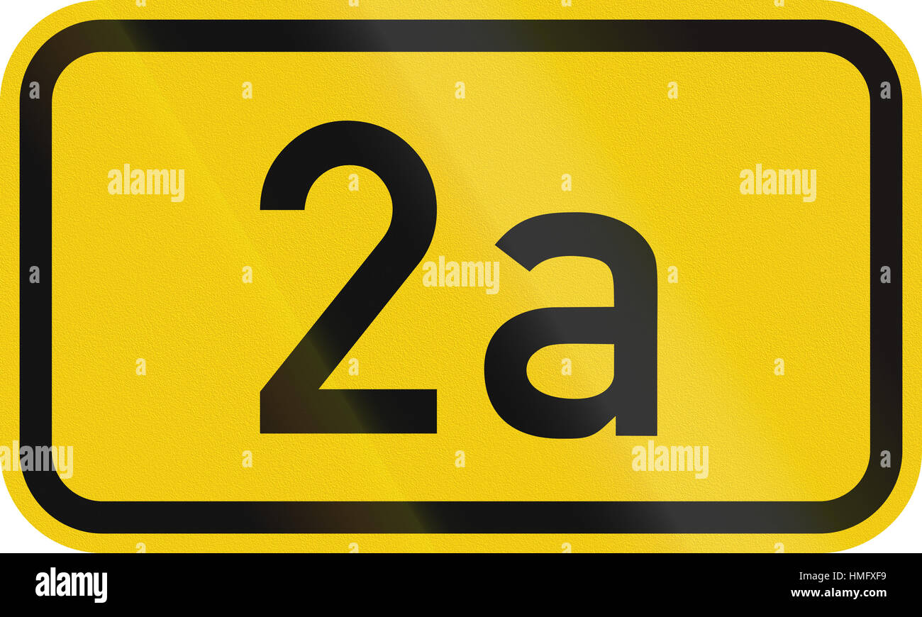 Numbered highway shield of a German Bundesstrasse (Federal road Stock ...