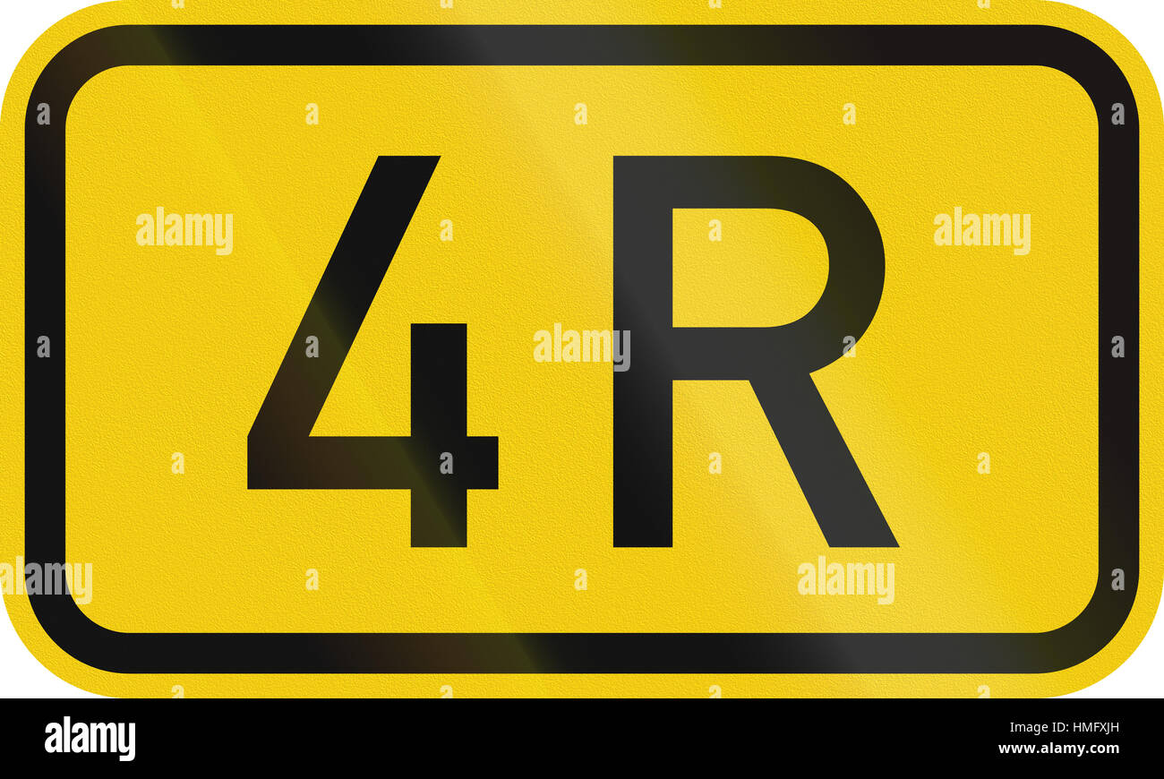 Numbered highway shield of a German Bundesstrasse (Federal road Stock ...
