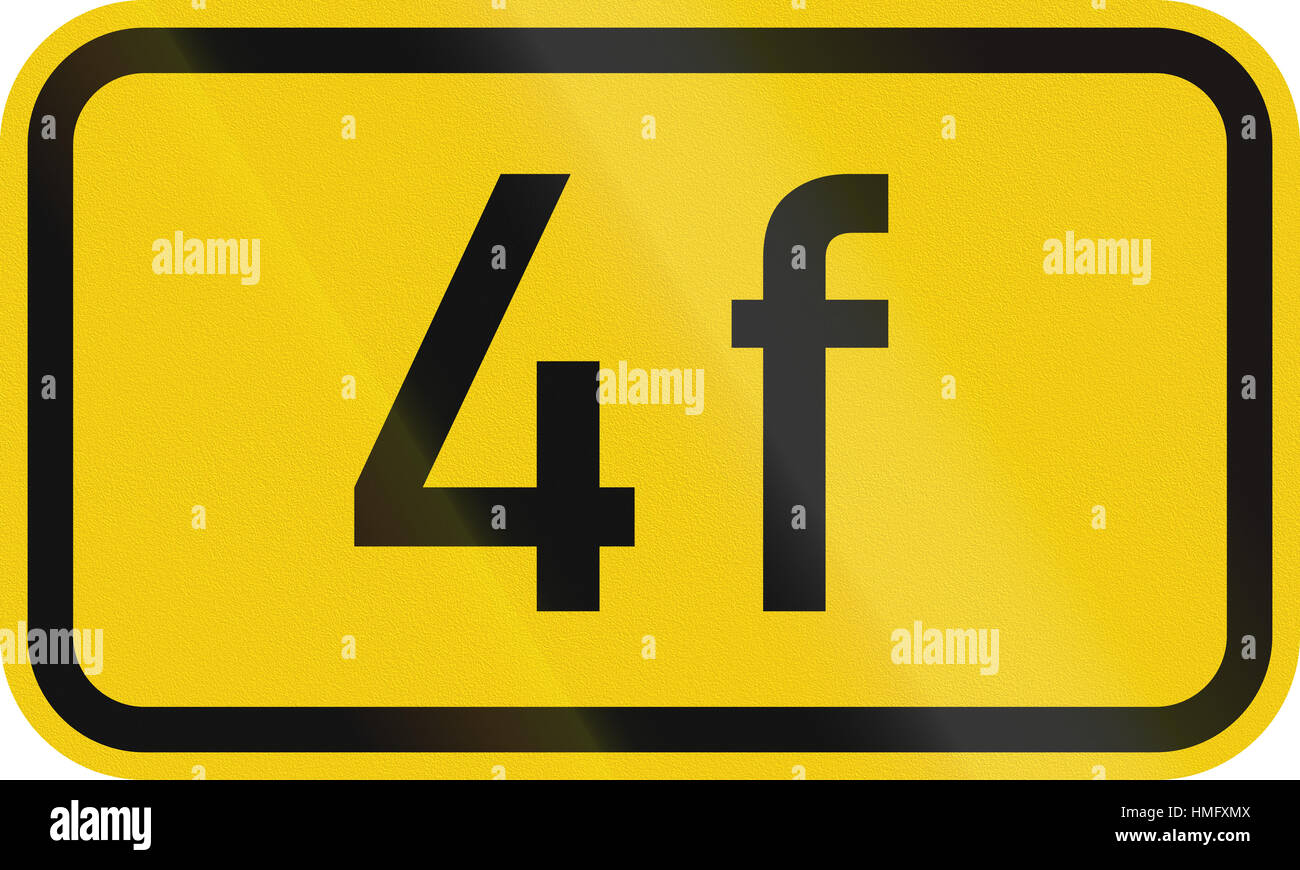 Numbered highway shield of a German Bundesstrasse (Federal road Stock ...