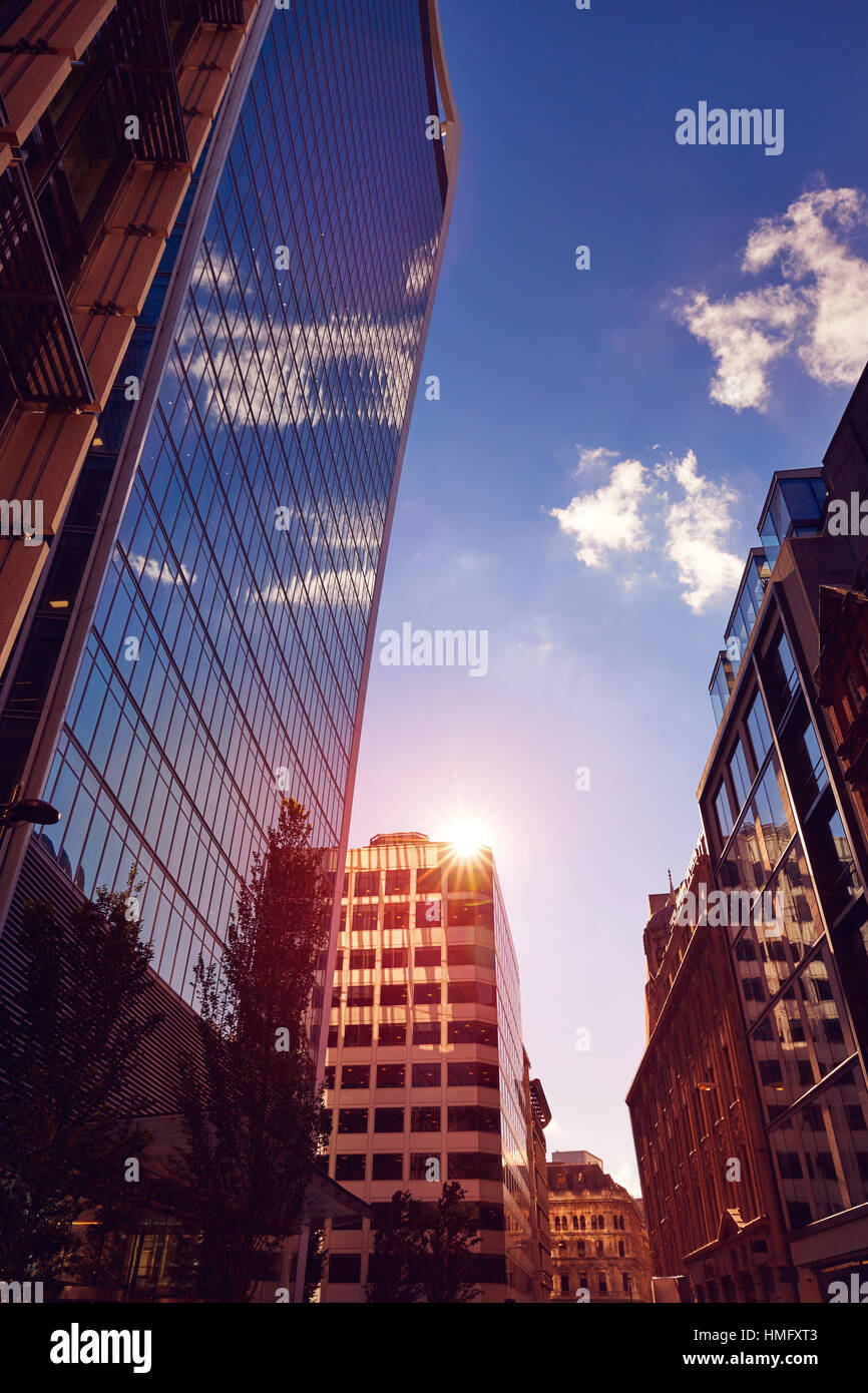 London financial district street Square Mile England UK Stock Photo - Alamy