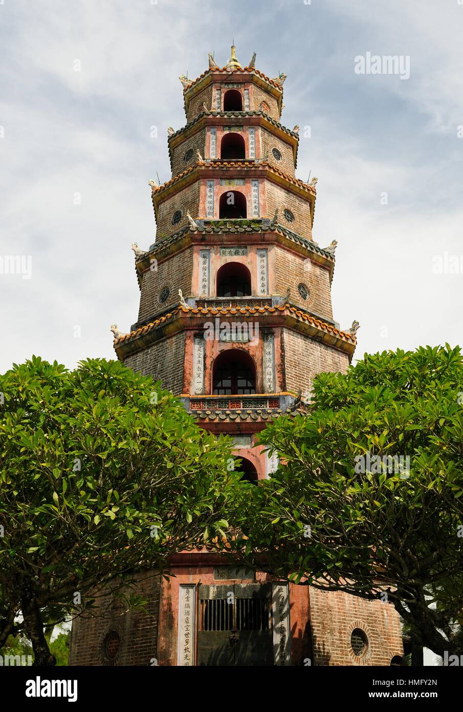 Thien Mu Pagoda is a historic temple in the city of Hue in Vietnam. Its ...