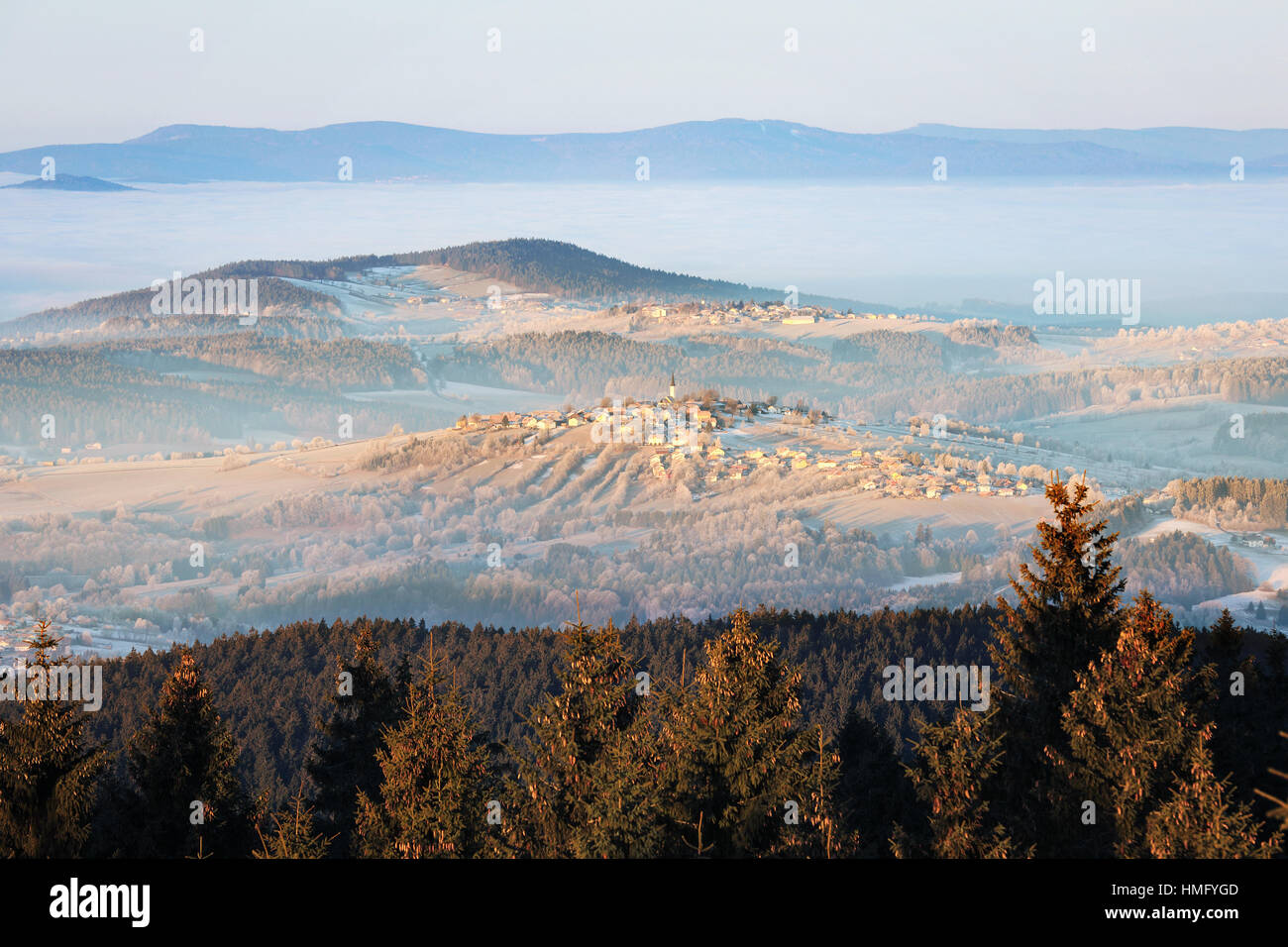Kreuzberg, The picturesque village in Bavaria with a Church of St. Anne ...