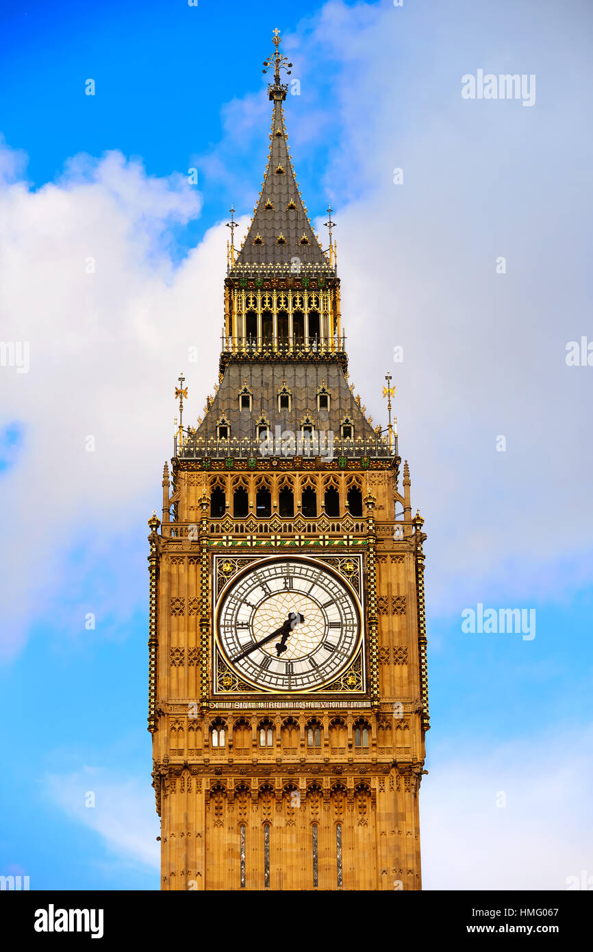 Big Ben Clock Tower closeup in London England Stock Photo - Alamy