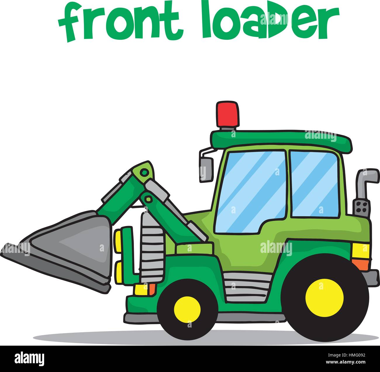 Cartoon front loader vector art Stock Vector Image & Art - Alamy