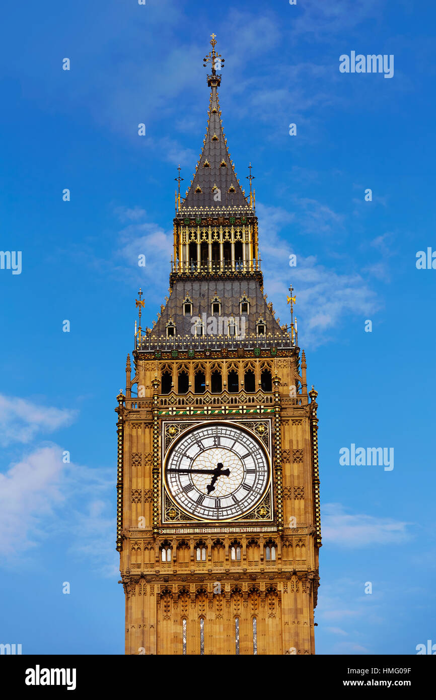 Big Ben Clock Tower closeup in London England Stock Photo - Alamy