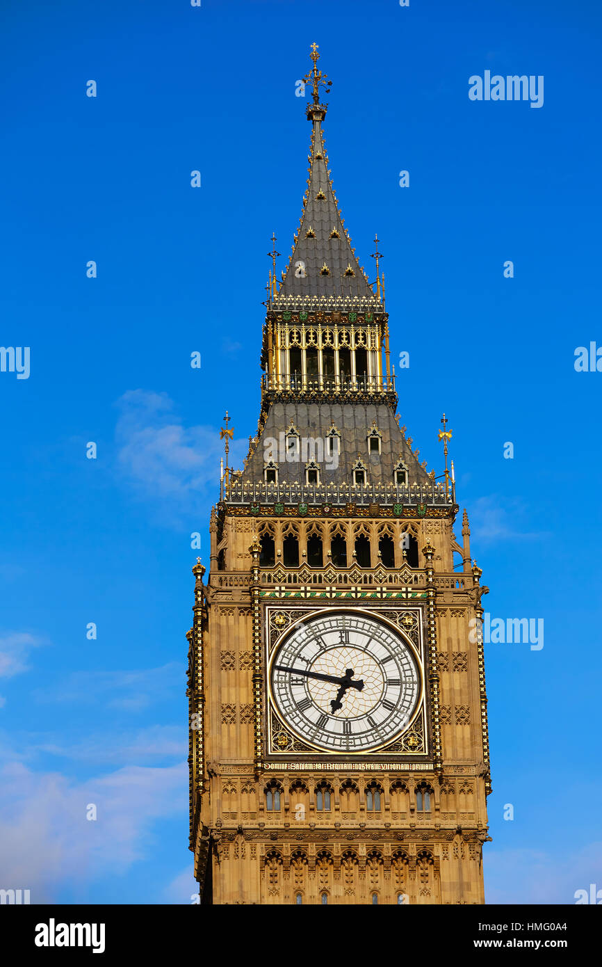 Big Ben Clock Tower closeup in London England Stock Photo - Alamy