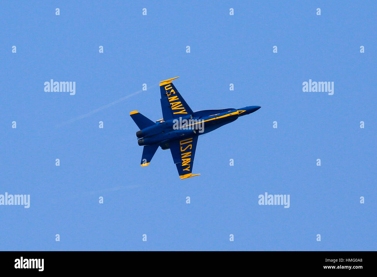 Navy blue angels solo aircraft hi-res stock photography and images - Alamy
