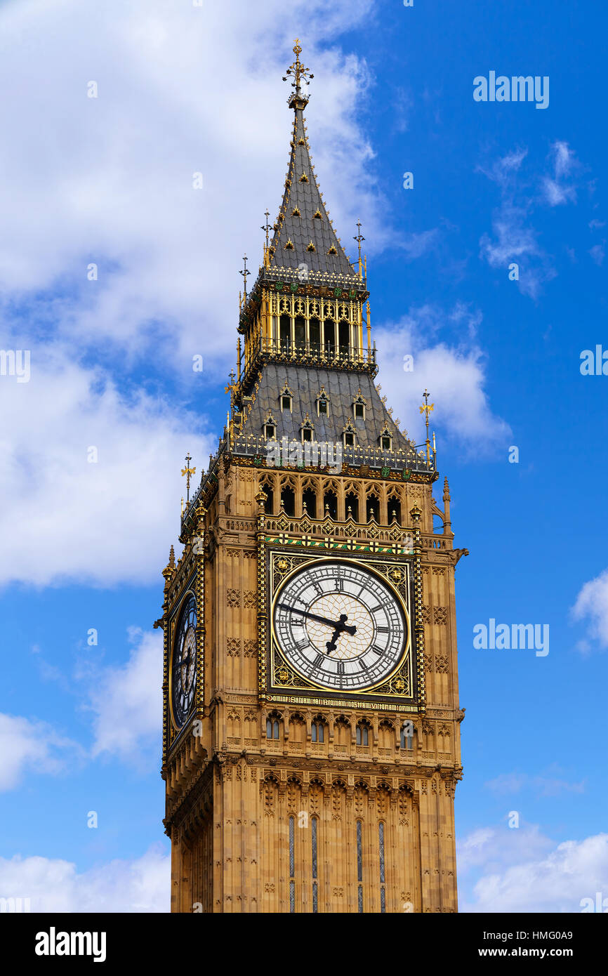 Big Ben Clock Tower closeup in London England Stock Photo - Alamy